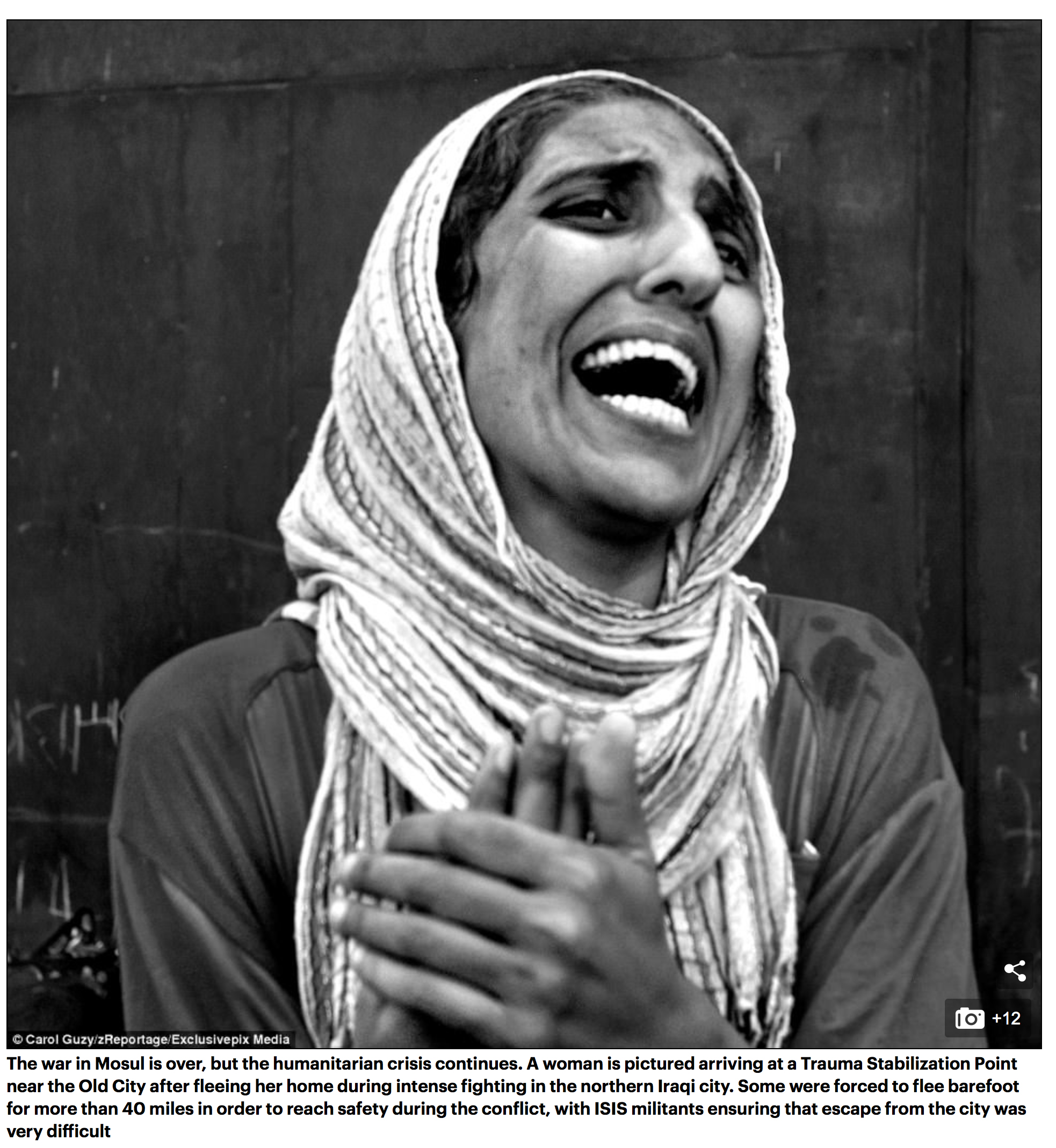 ZUMA Photographer Carol Guzy with zReportage “The faces of Mosul ...