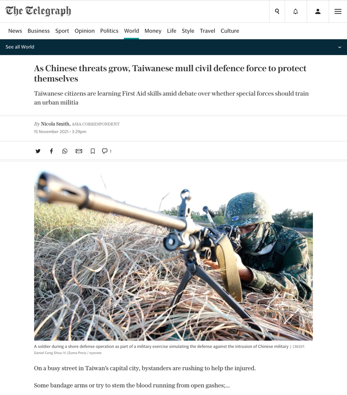 ZUMA’s Daniel Ceng Shou-Yi featured in The Telegraph. | ZUMAland.com