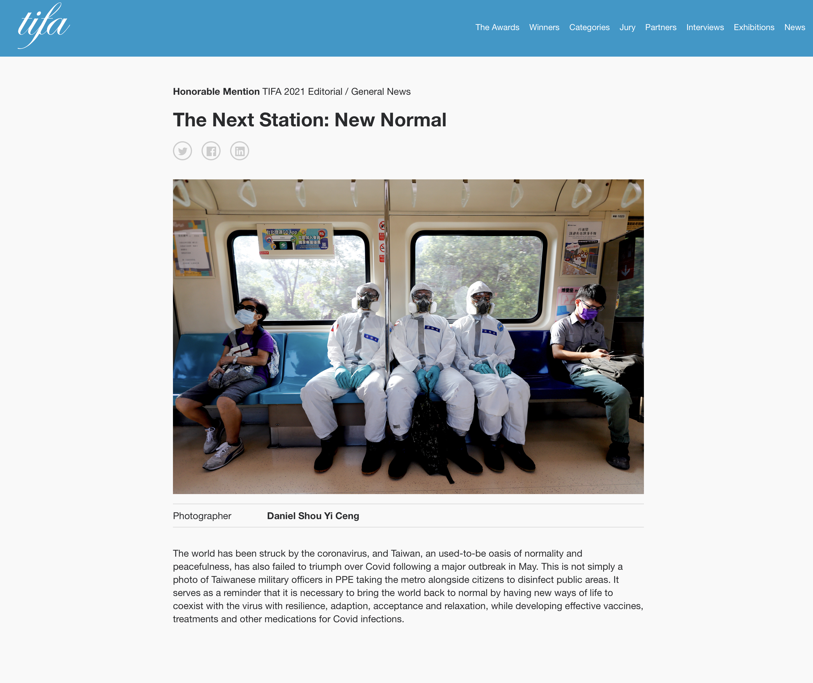 Congratulations!!! ZUMA Press Photographer Daniel Shou Yi Ceng has ...