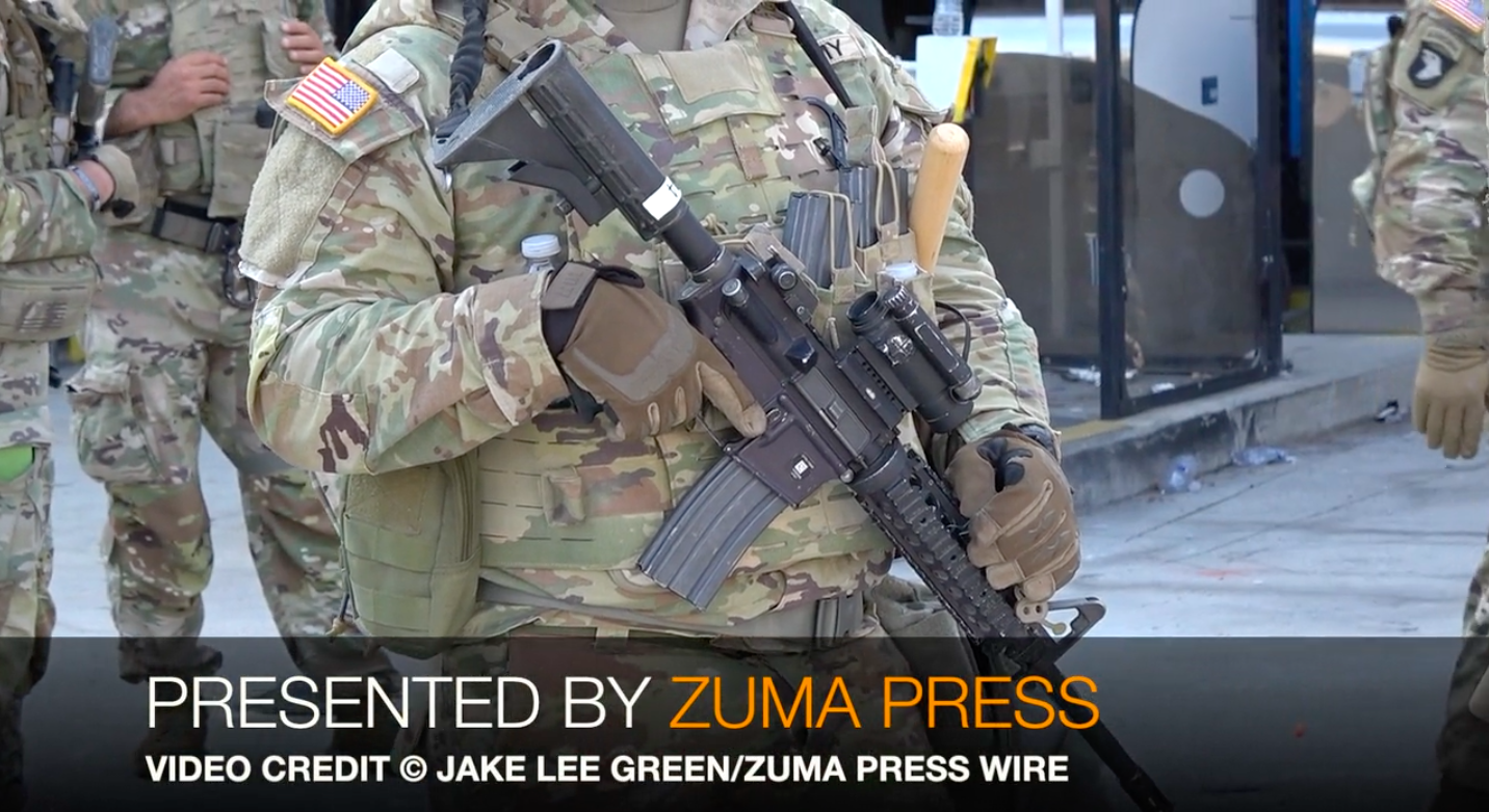 ZUMA Video: California National Guard and Police Organize and Arrest ...