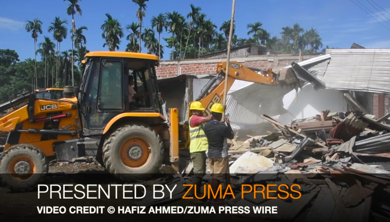 ZUMA Video: Forest Land Eviction Drive Starts in Assam on Nagaland ...