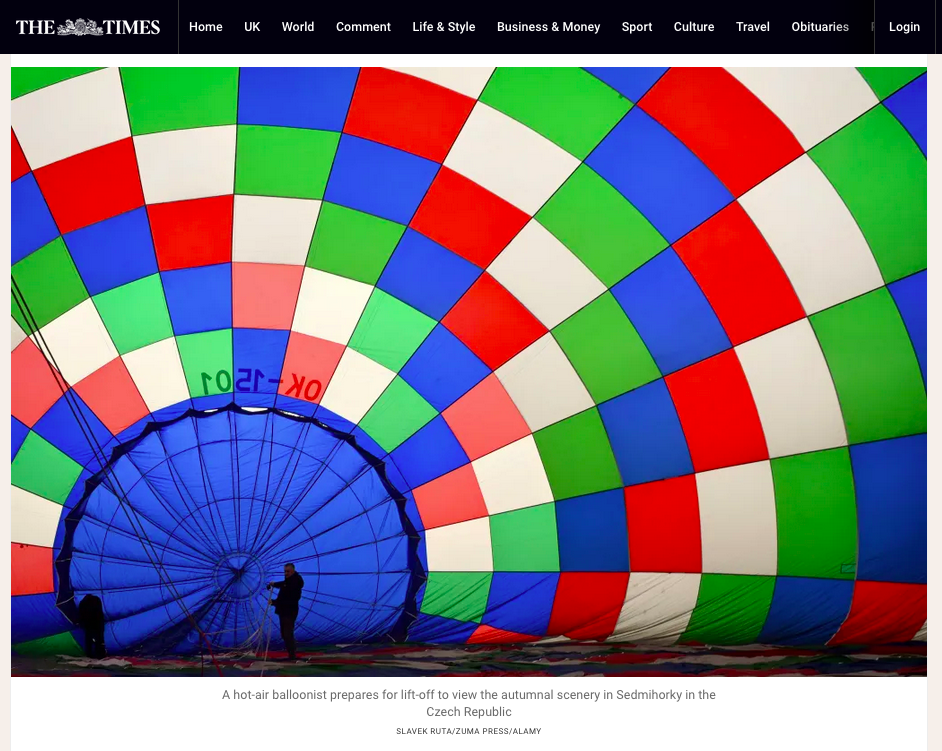 ZUMA’s Slavek Ruta in The Times UK Pictures of the Week | ZUMAland.com